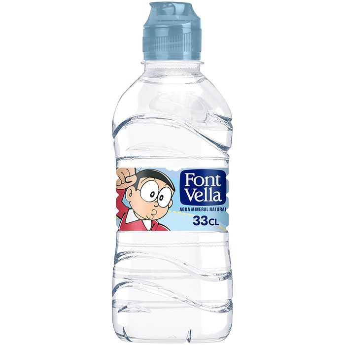 Font-Vella Agua mineral natural botella 33 cl | super amara