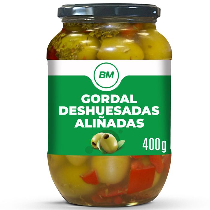 BM Aceituna gordal aliñada sin hueso 400 g | BM Supermercados Online