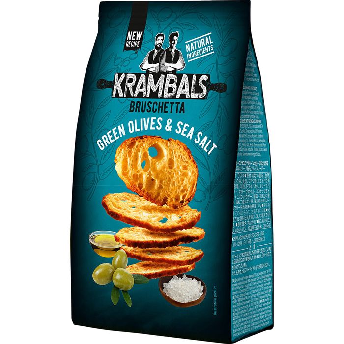 Krambals Bruschetta salada sabor sal marina y oliva 70 g | BM ...